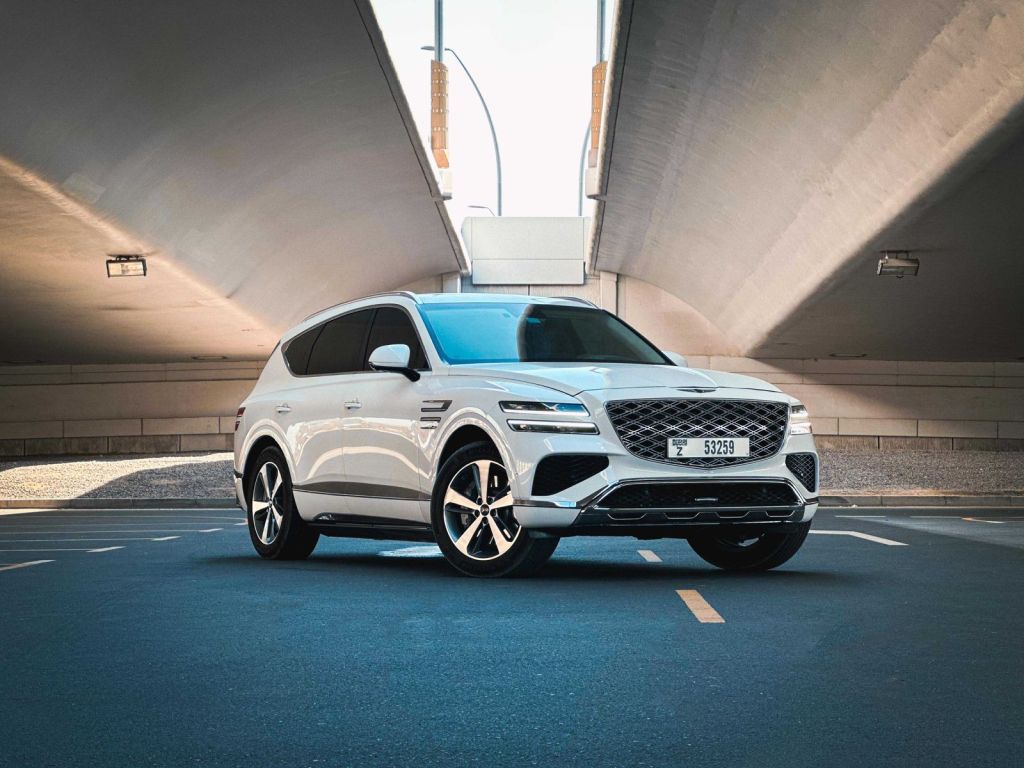 Rent Genesis GV80 2023 in Dubai | Afamia Car Rentals JLT Dubai