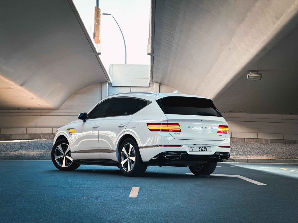 Rent Genesis GV80 2023 in Dubai | Afamia Car Rentals JLT Dubai